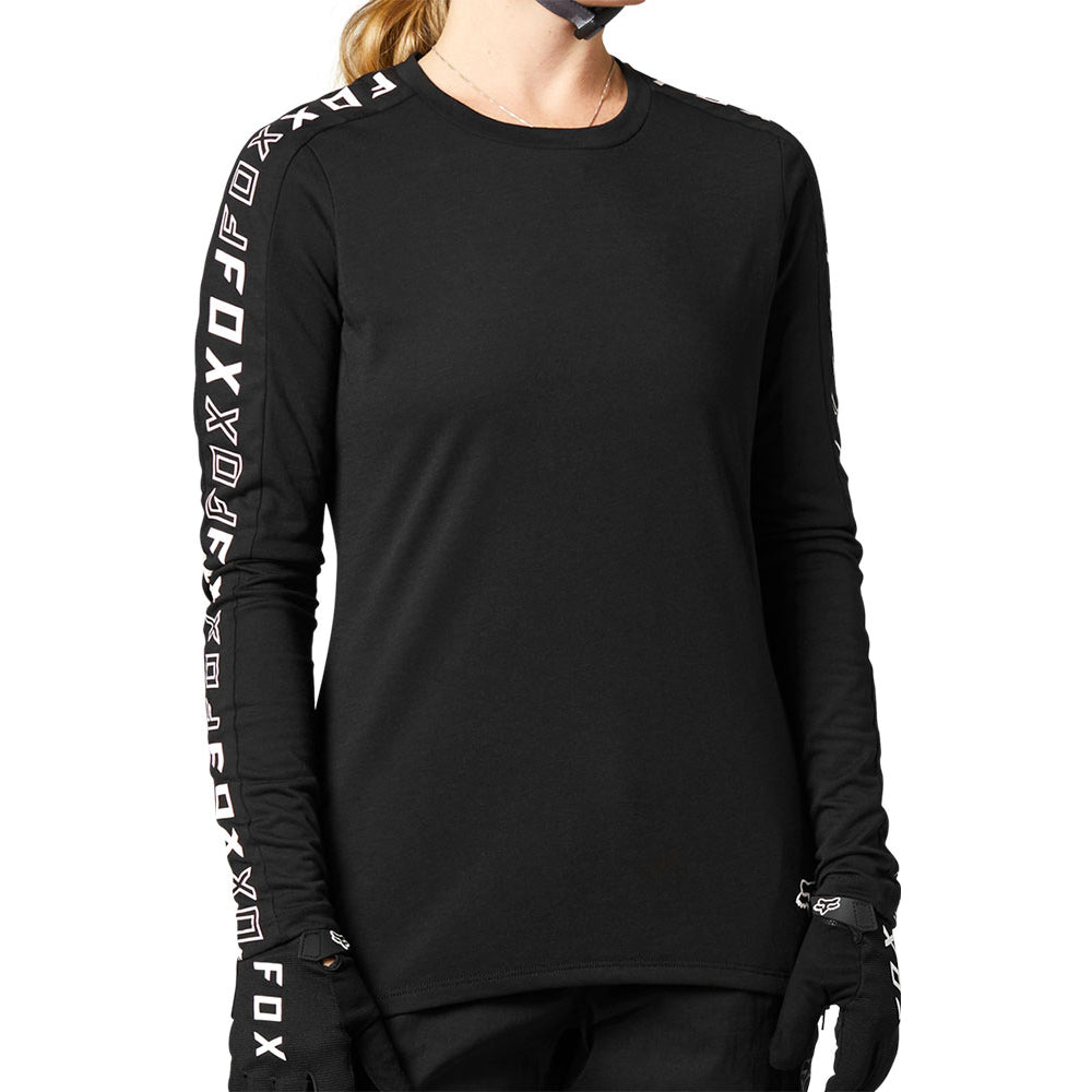 Fox Ranger Women's Dri-Release Long Sleeve Jersey - S - Black | MTB Direct