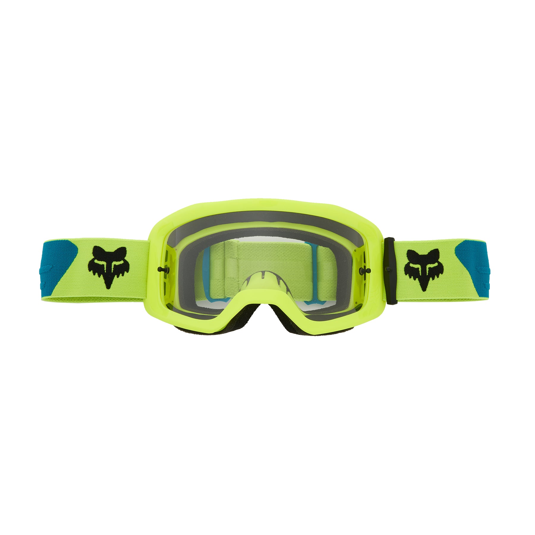 Fox Main S Goggles - One Size Fits Most - Flo Yellow - Clear Lens | MTB ...