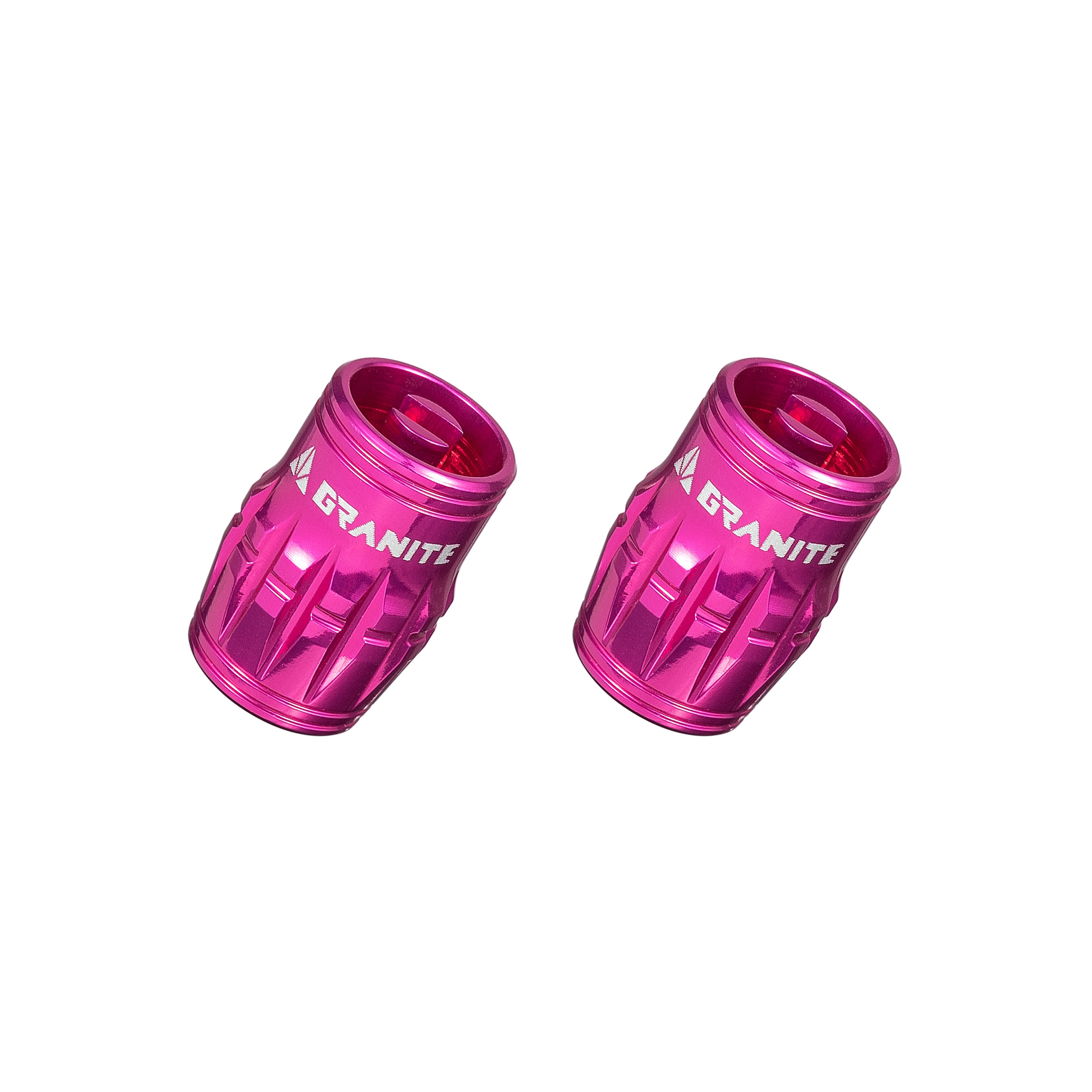 Granite Design Juicy Nipple Schrader Valve Cap Pair - Pink | MTB Direct