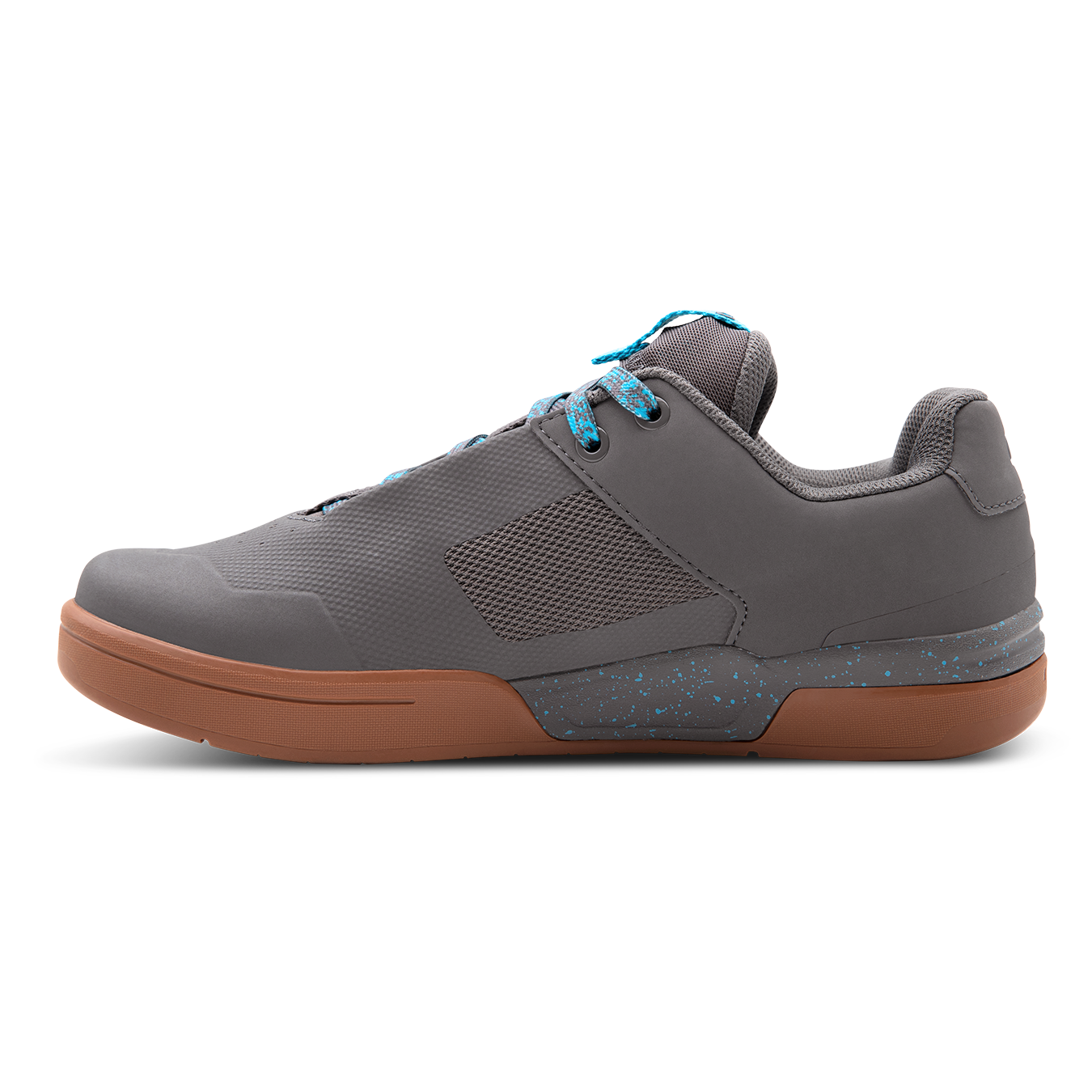 Crank Brothers Stamp Lace Flat Shoes - US 5 - Grey - Blue Splatter ...