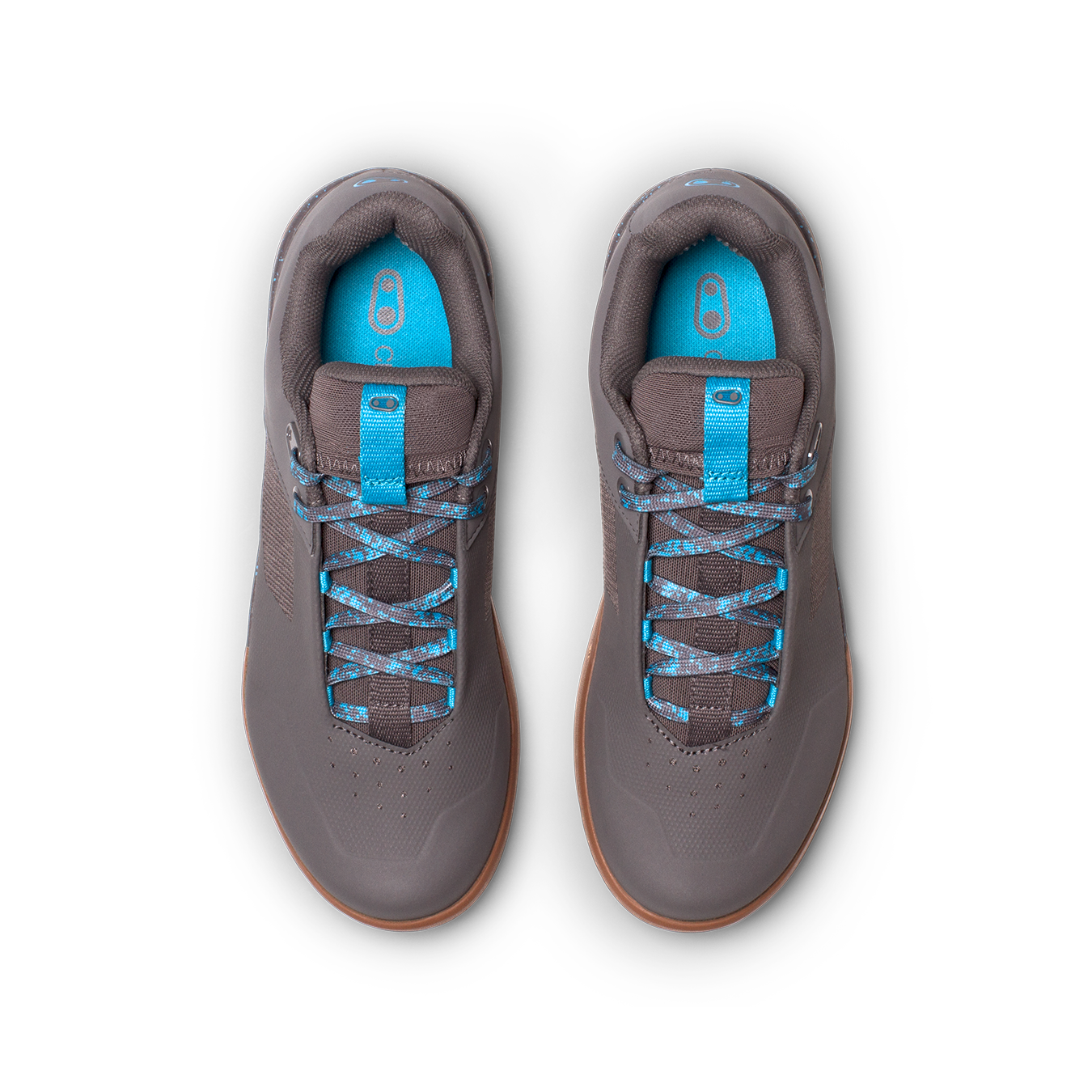 Crank Brothers Stamp Lace Flat Shoes - US 12.5 - Grey - Blue Splatter ...