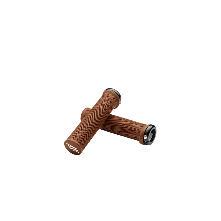 Title LO1 Lock On Grips - Brown - Single Lock On Grips | MTB Direct
