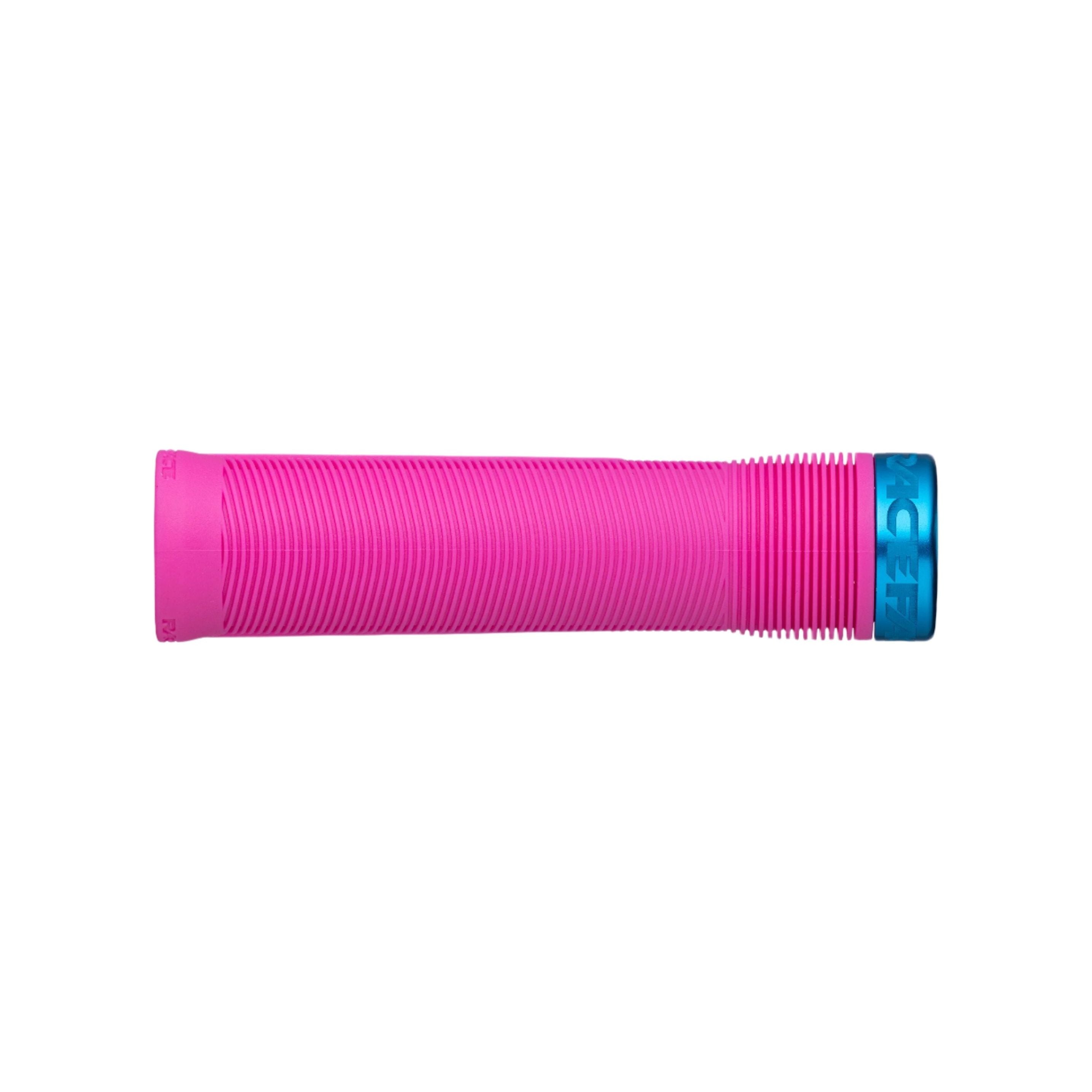 Race Face Chester Limited Edition Lock On Grips - Magenta With Turquoi ...