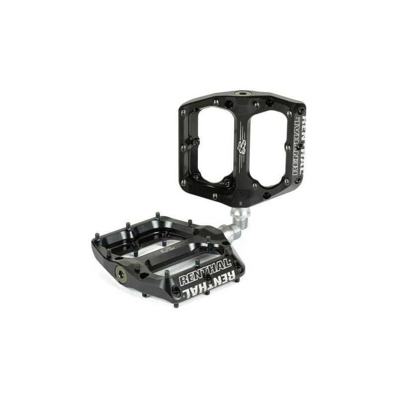 Renthal Revo-F Aluminium Flat Pedal - Standard - Black | MTB Direct