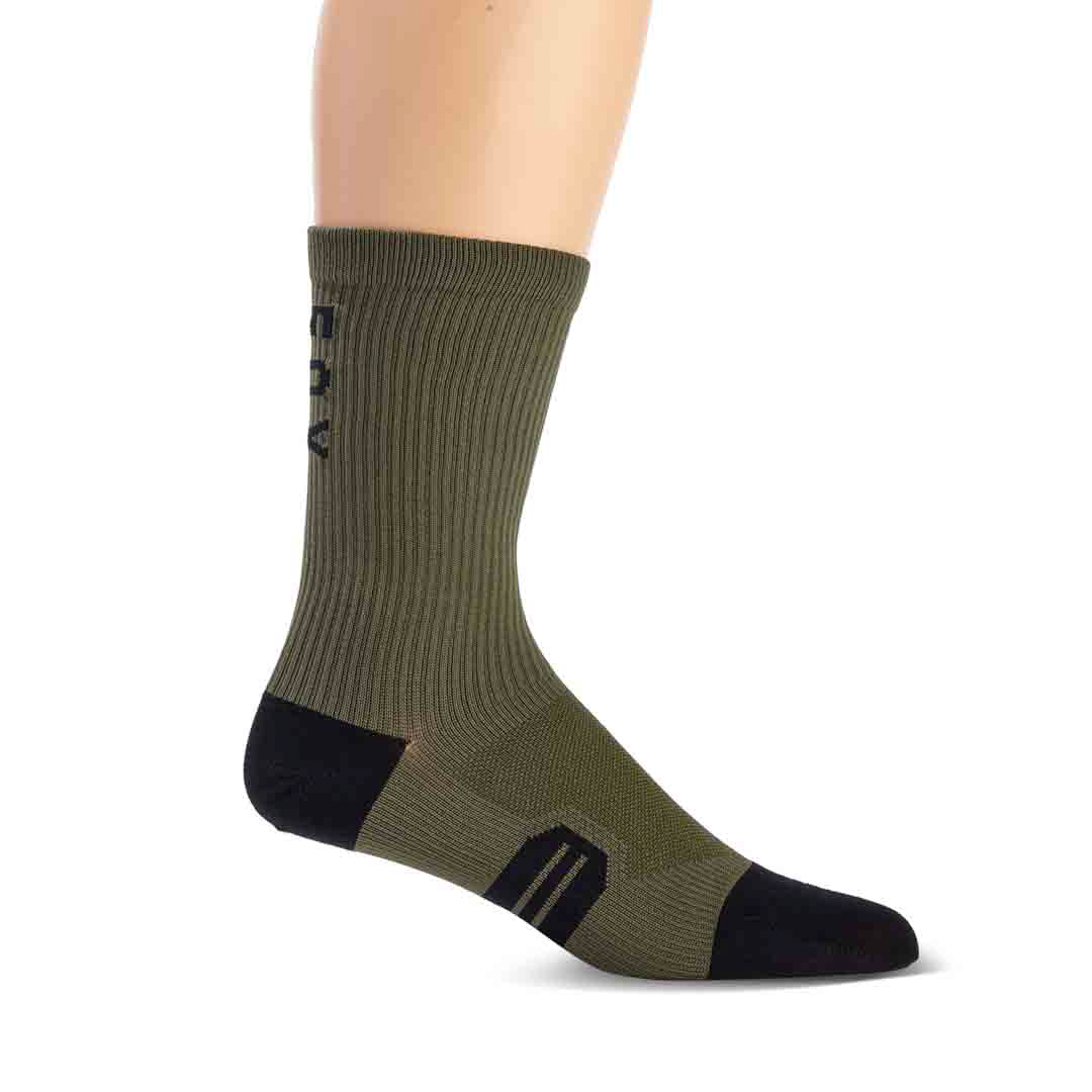 Fox Ranger 8 Inch Socks - L-XL - Olive Green | MTB Direct