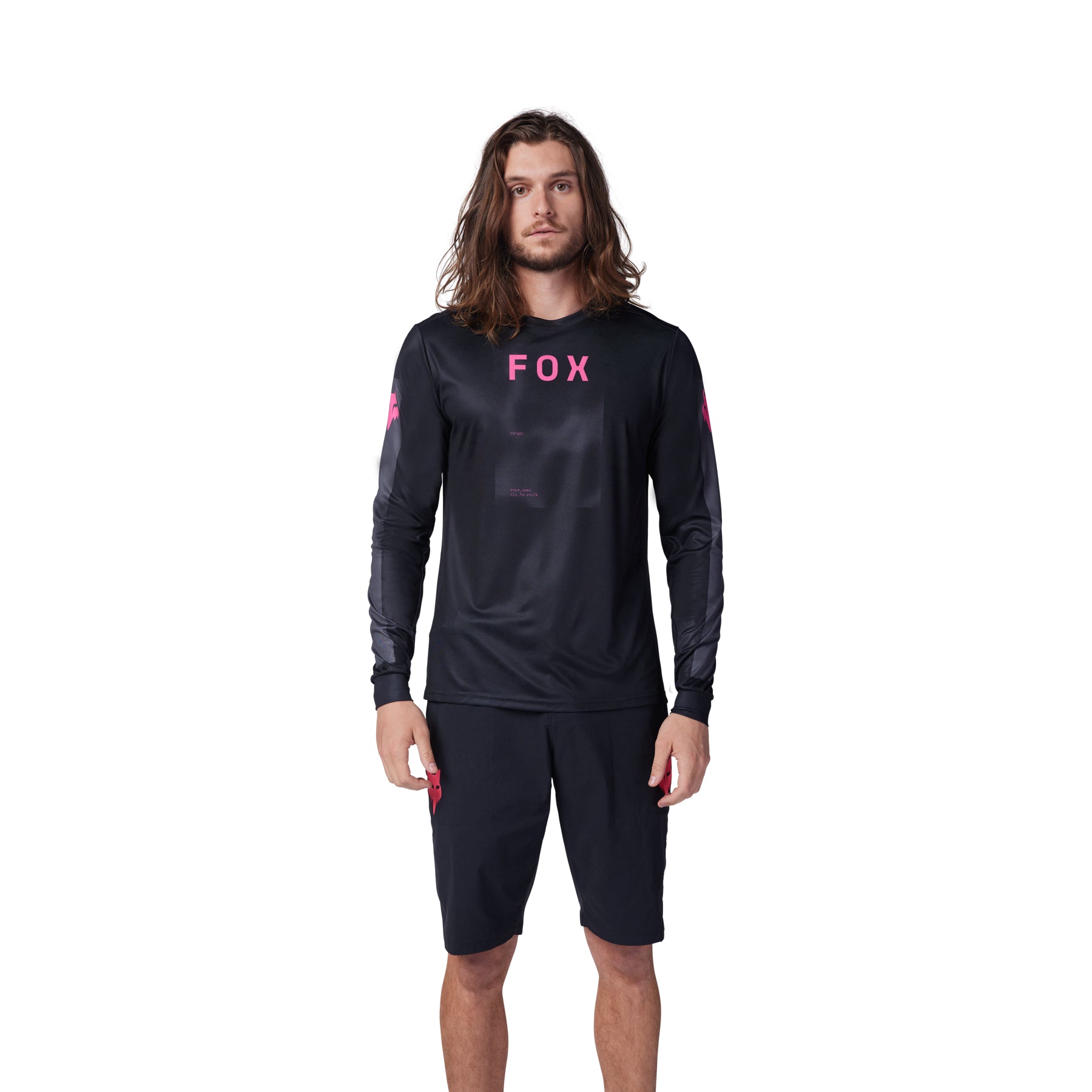 Fox Ranger Race Long Sleeve Jersey - S - Black | MTB Direct