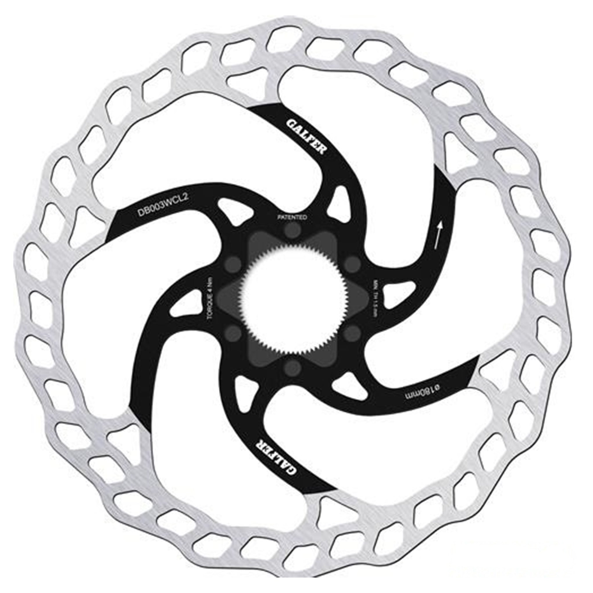 Galfer Wave Centrelock Fixed Disc Brake Rotor | MTB Direct