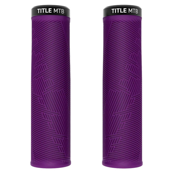Title Form Lock-On Grips - Purple - Single Lock On Grips - XL | MTB Direct