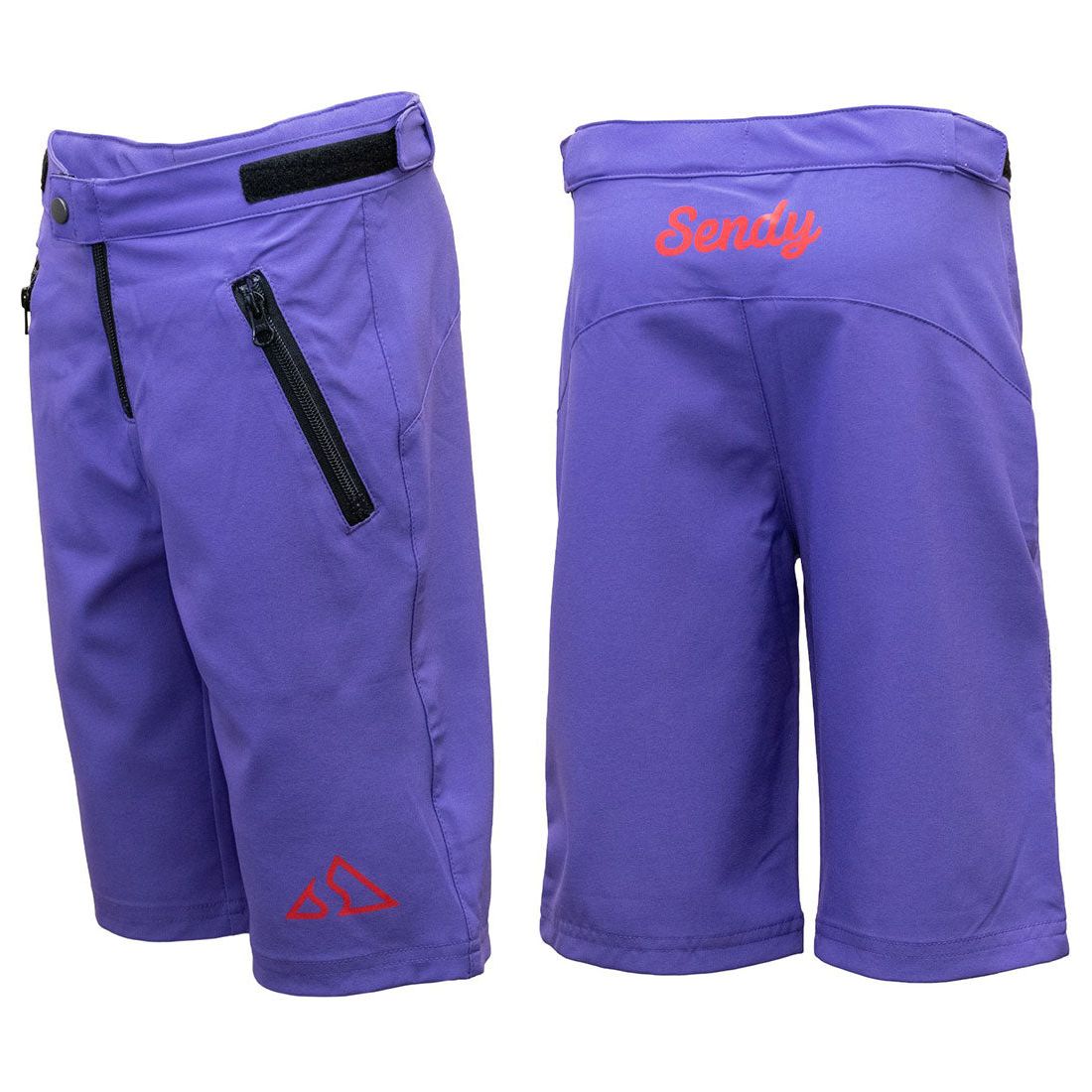Sendy Send It Youth Shell Shorts - Youth S - The Purp | MTB Direct