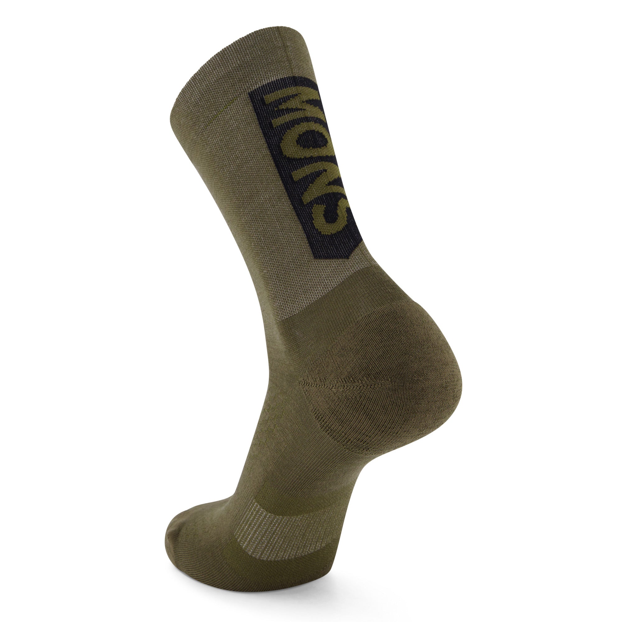 Mons Royale Atlas Crew Socks - S - Dark Olive | MTB Direct