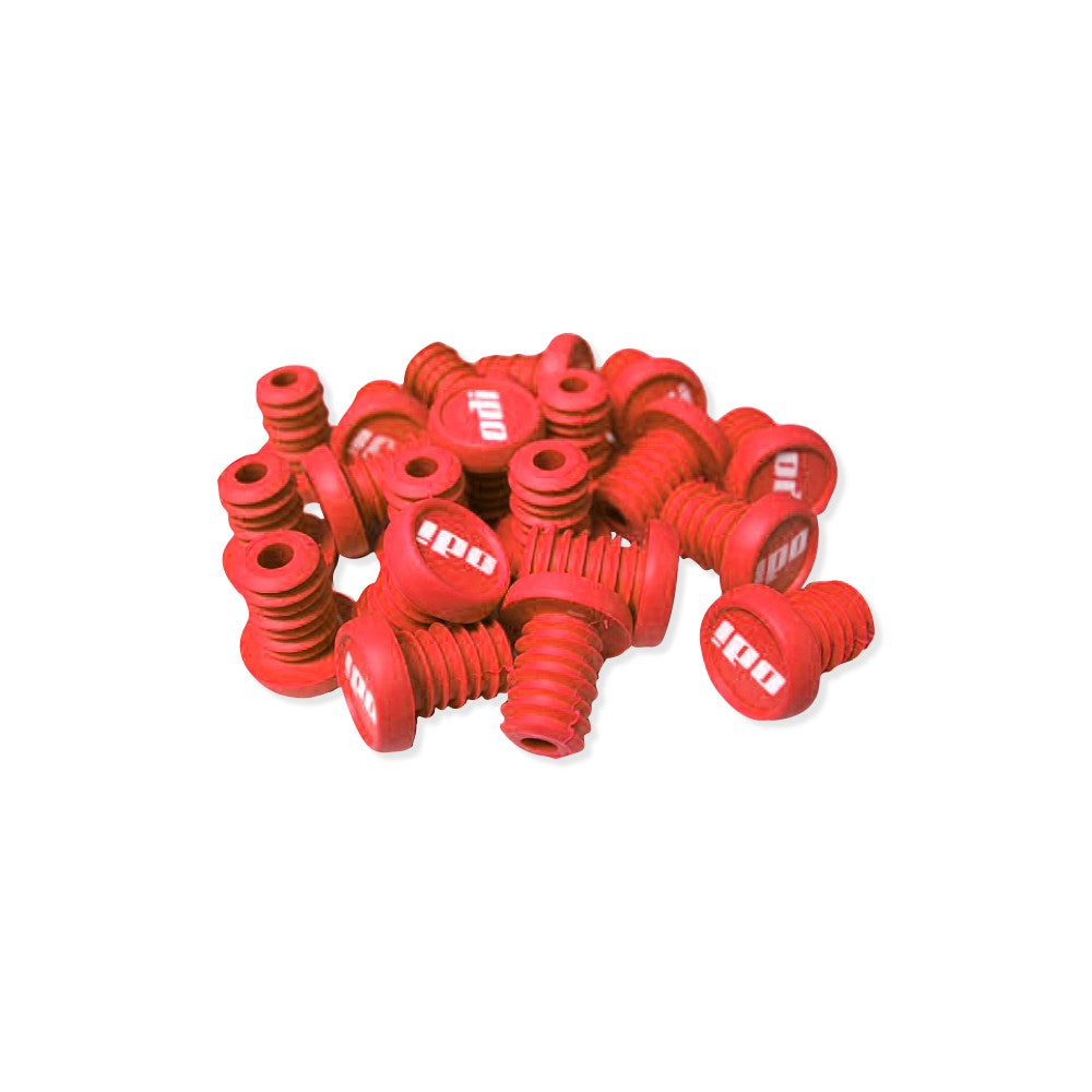 ODI BMX Bar End Cap Plugs - 20 Pack - End Plugs - Red - White Logo ...