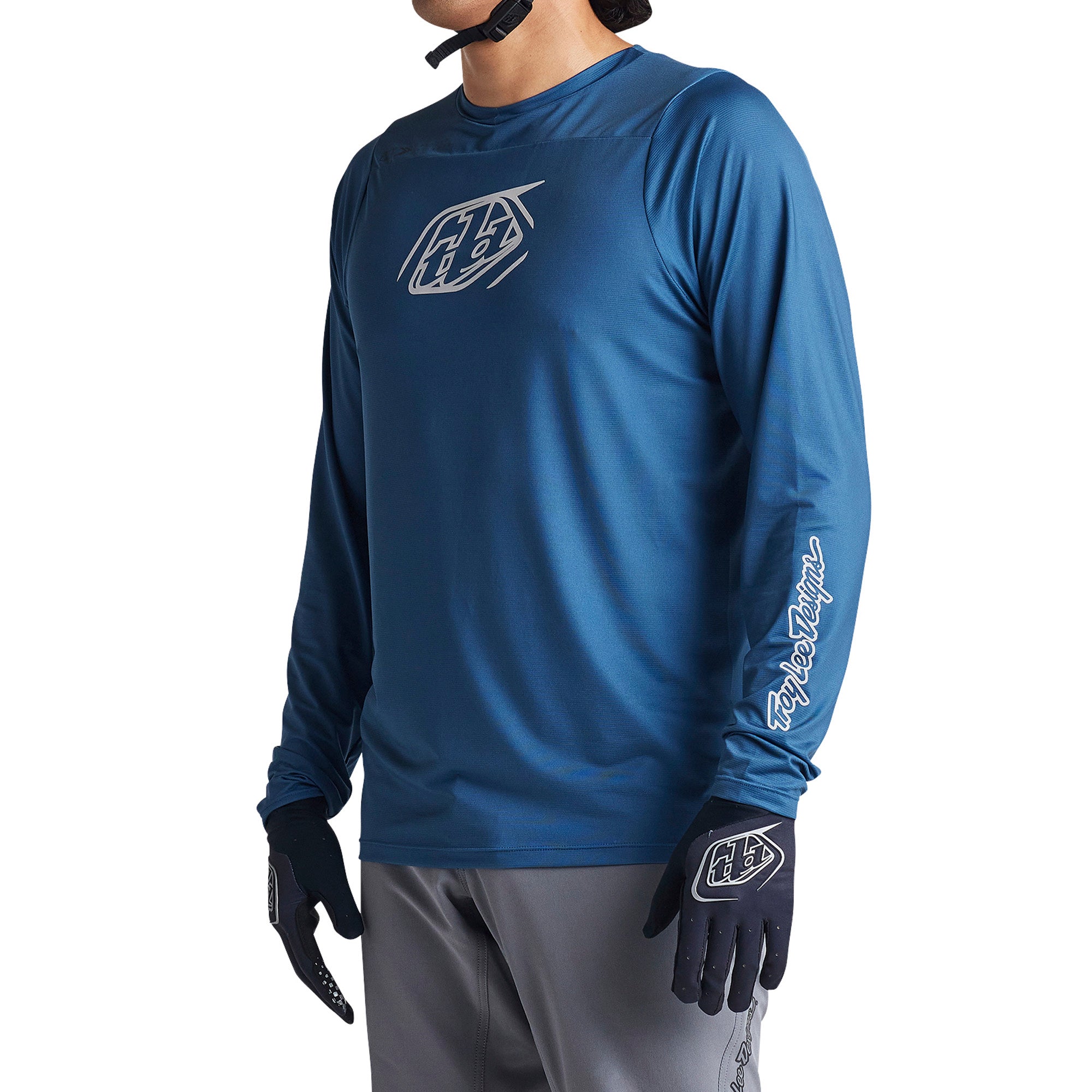 TLD Skyline Long Sleeve Jersey - M - Iconic Indigo | MTB Direct