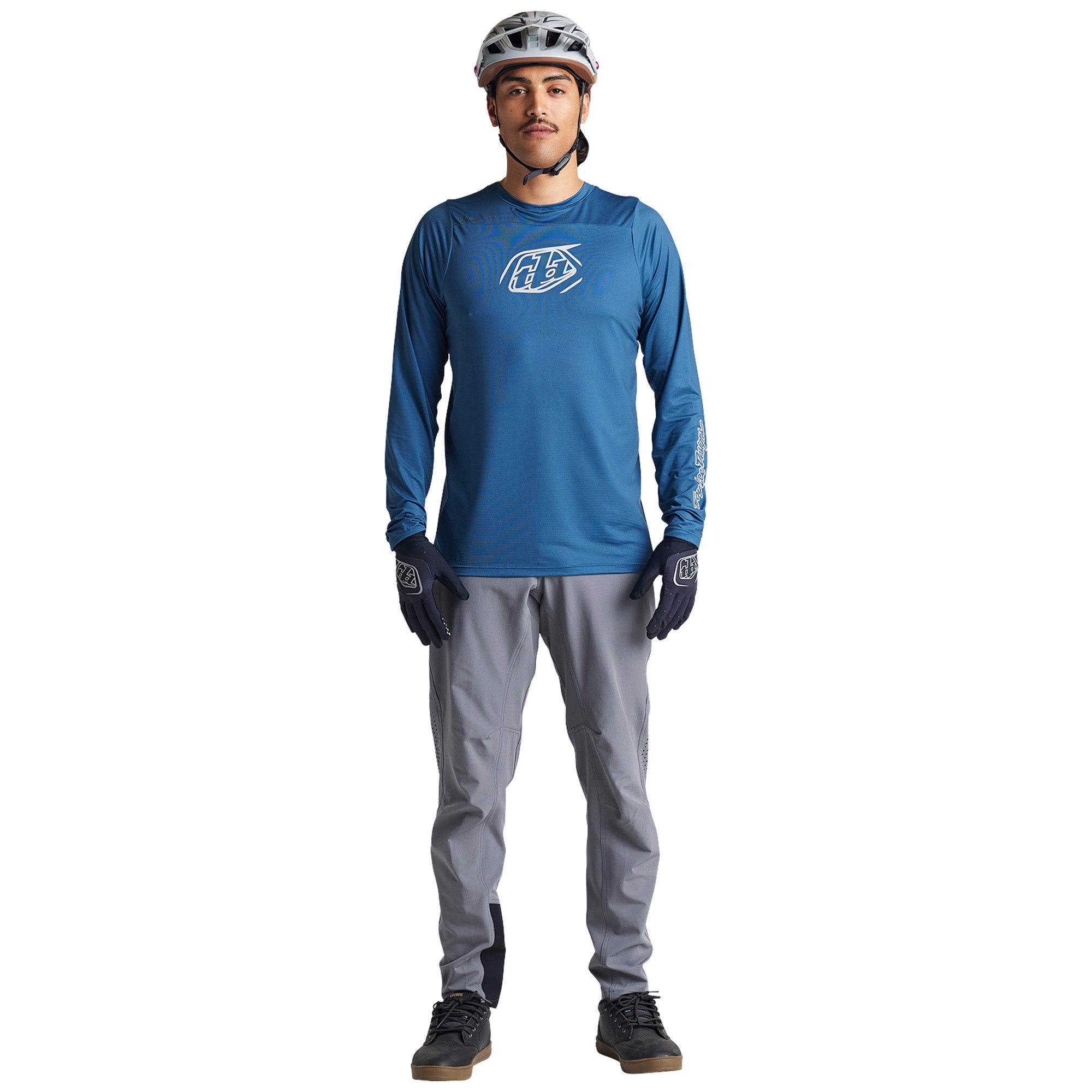 TLD Skyline Long Sleeve Jersey - M - Iconic Indigo | MTB Direct - The ...