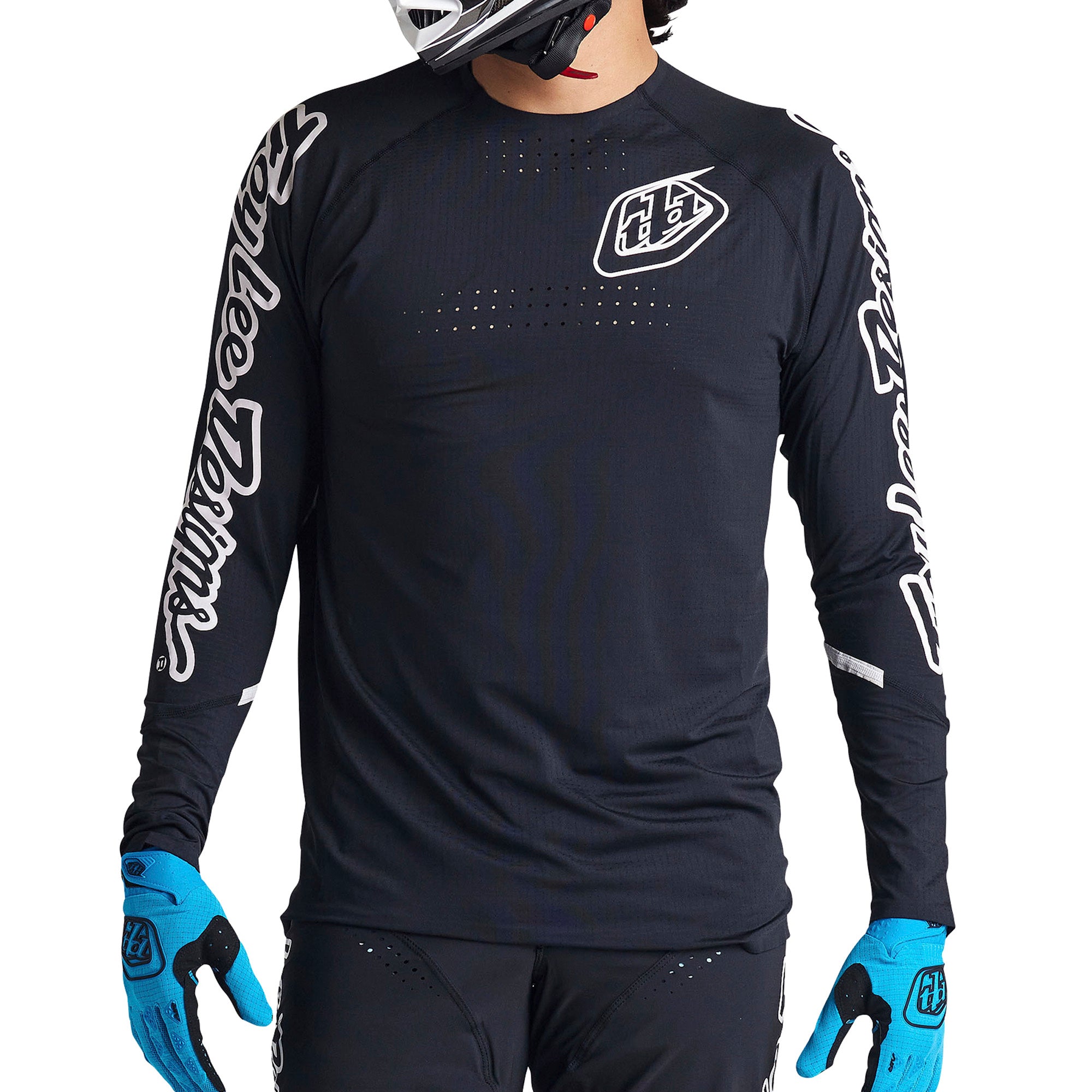 TLD Sprint Ultra Long Sleeve Jersey - L - Mono Black | MTB Direct