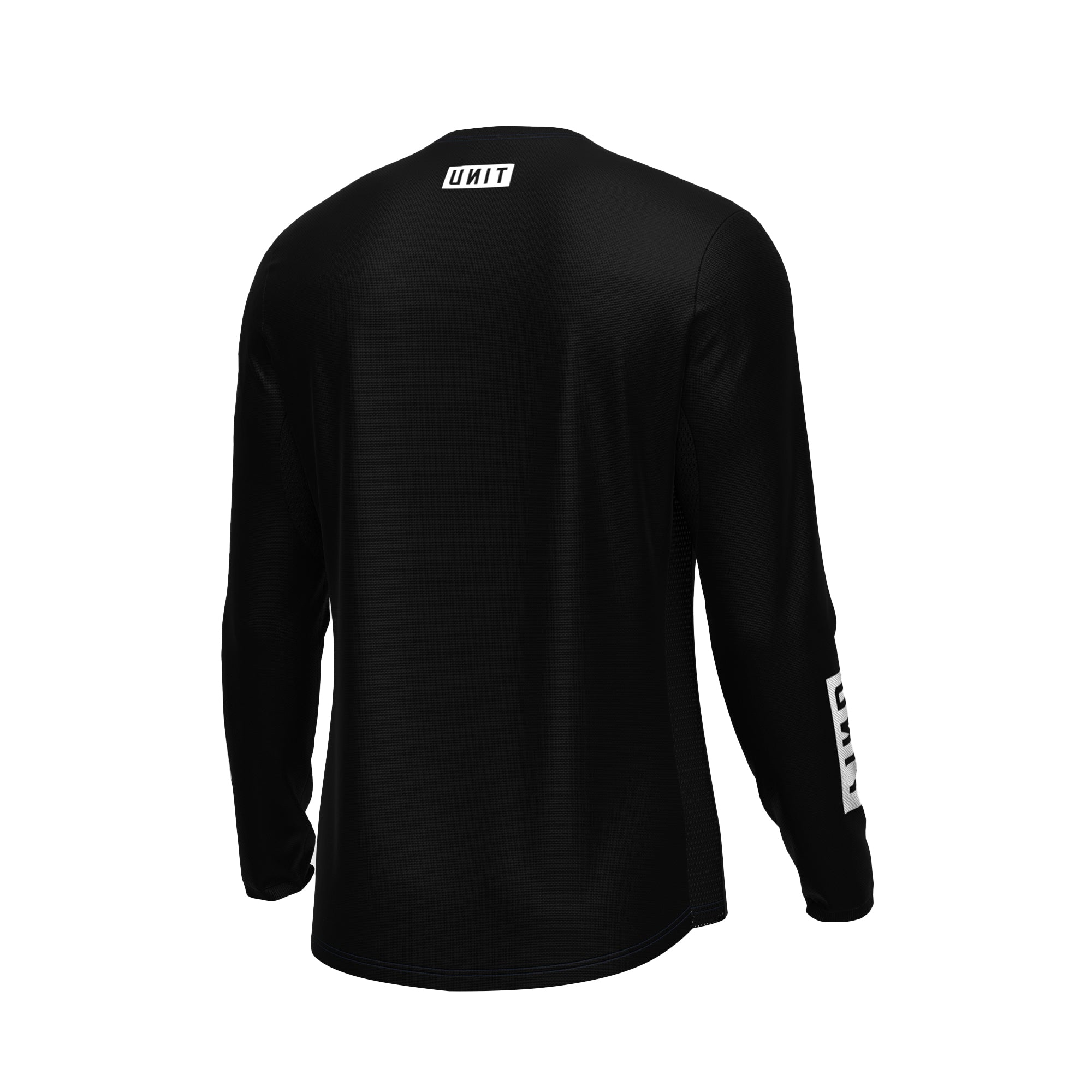 Unit Men's Long Sleeve Jersey - S - Stack - Black | MTB Direct