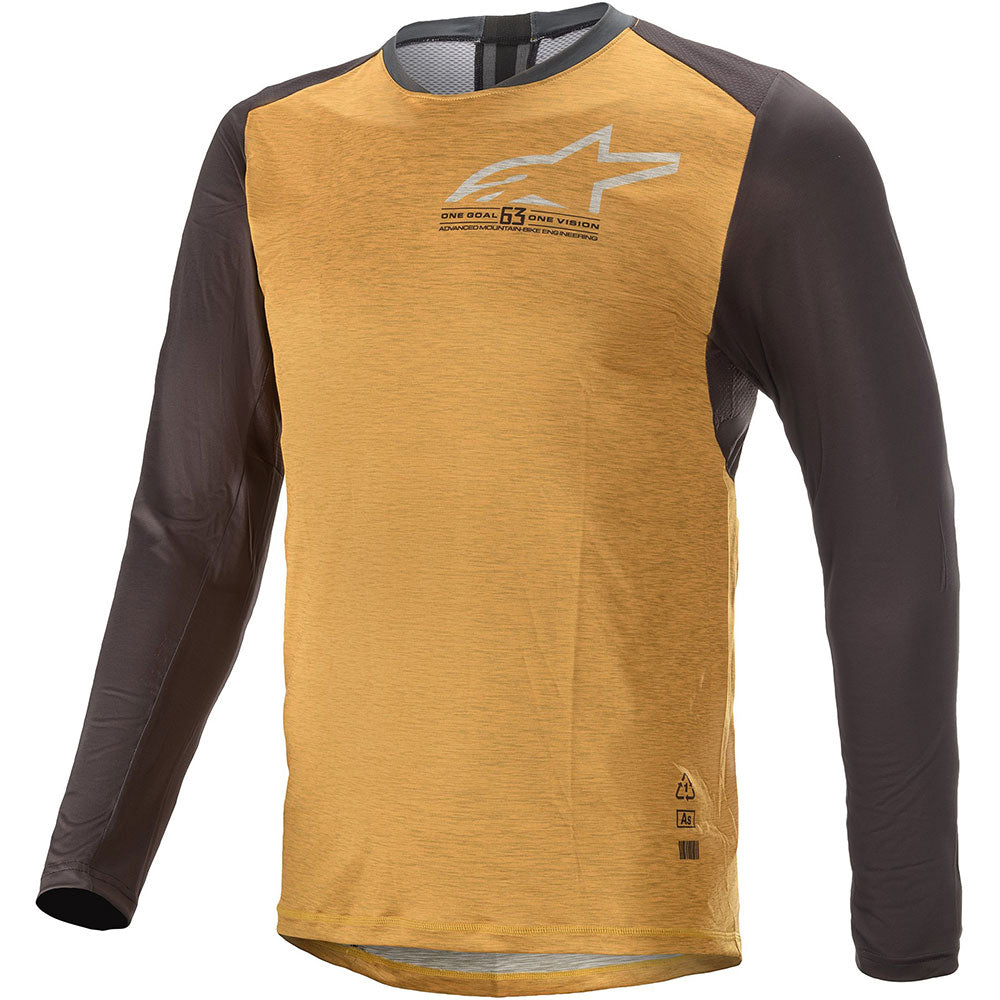 AlpineStars Alps 6.0 V2 Long Sleeve Jersey - M - Tangerine - Black ...