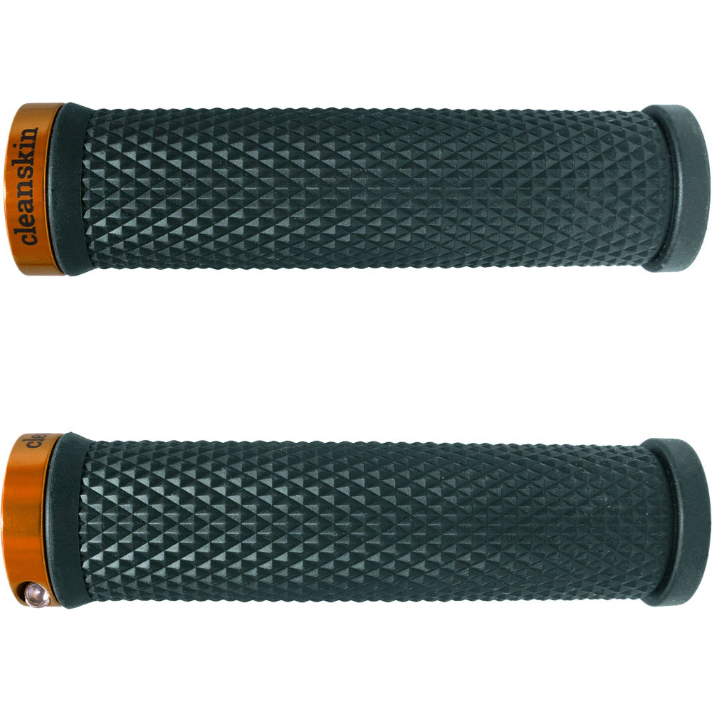 Cleanskin Bind Single Clamp Lock On Grips - Orange | MTB Direct