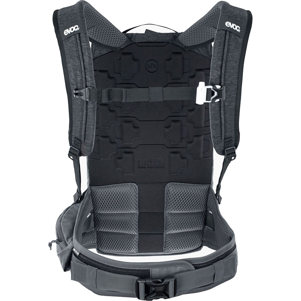 Evoc Trail Pro 10L Back Protector Pack - Black - Carbon Grey | MTB Direct