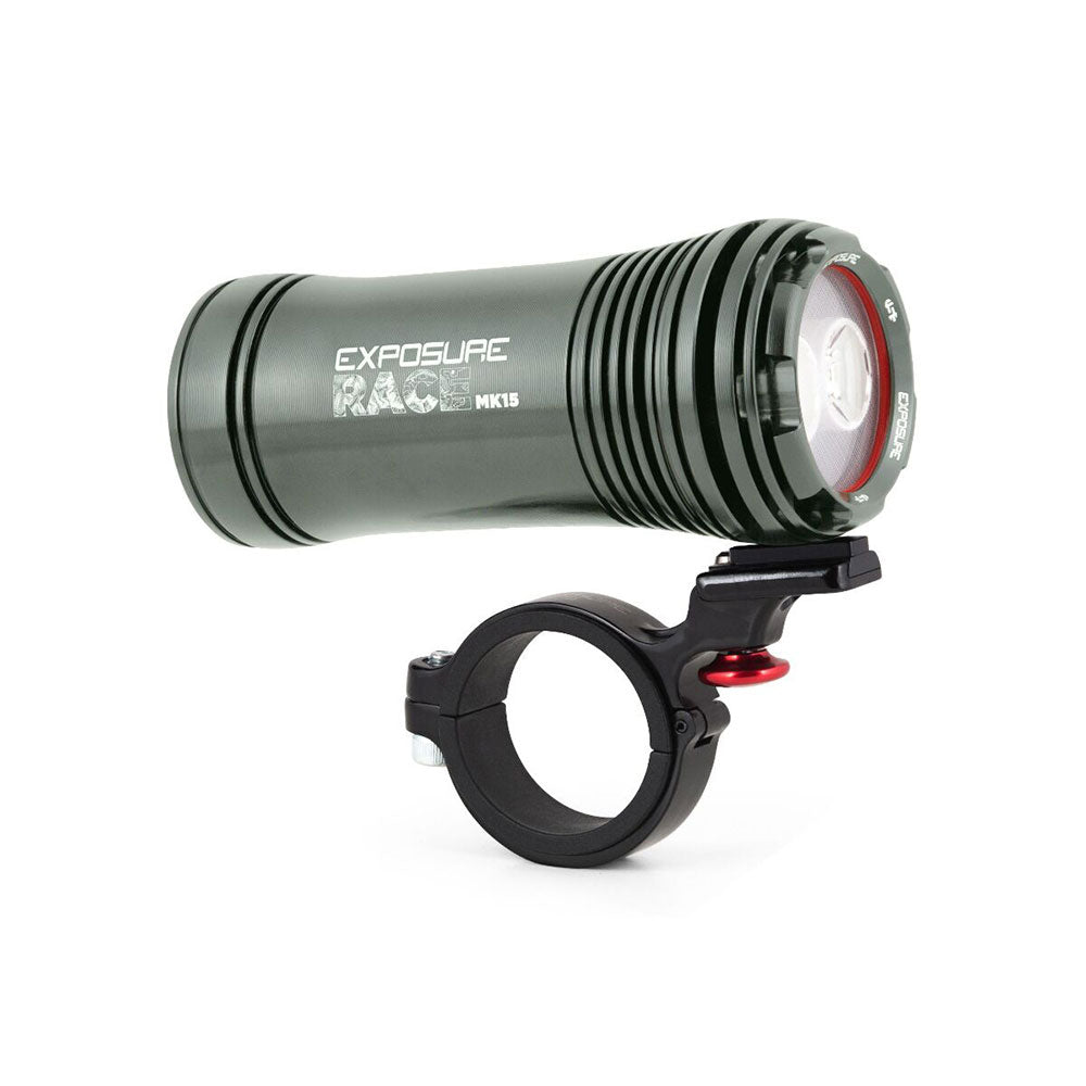 Exposure Race Mk15 2200 Lumen Front Light - Gun Metal Black | MTB Direct