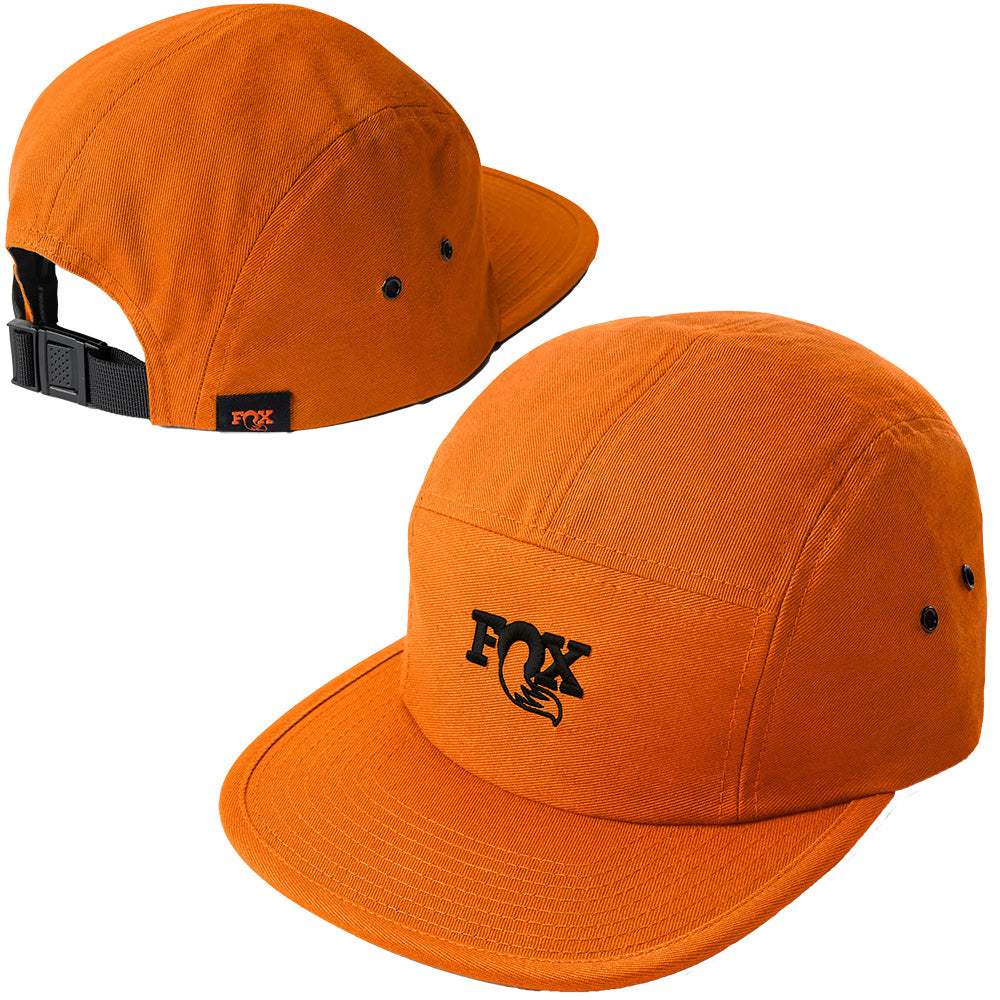 Fox Factory Shop 5 Panel Strapback Hat - One Size Fits Most - Orange ...