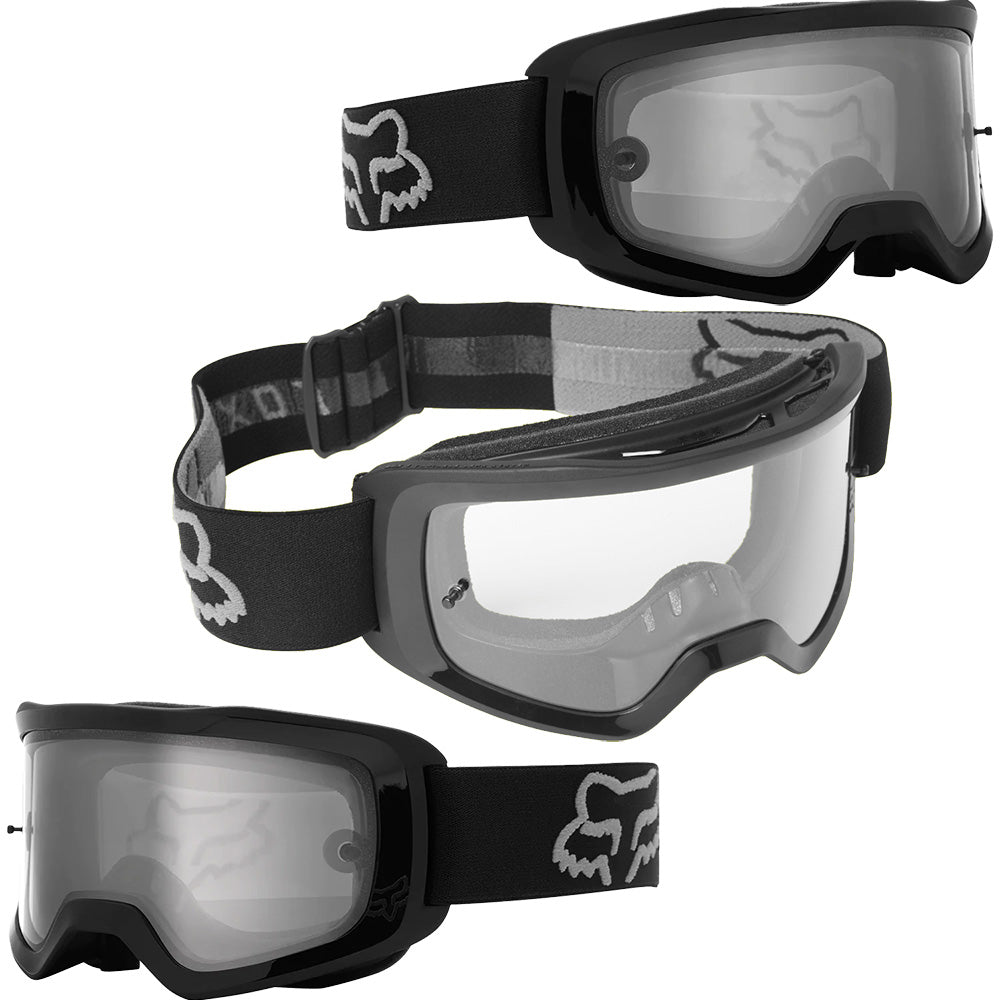 Fox Main X Goggles - Stray Black - Clear Lens | MTB Direct