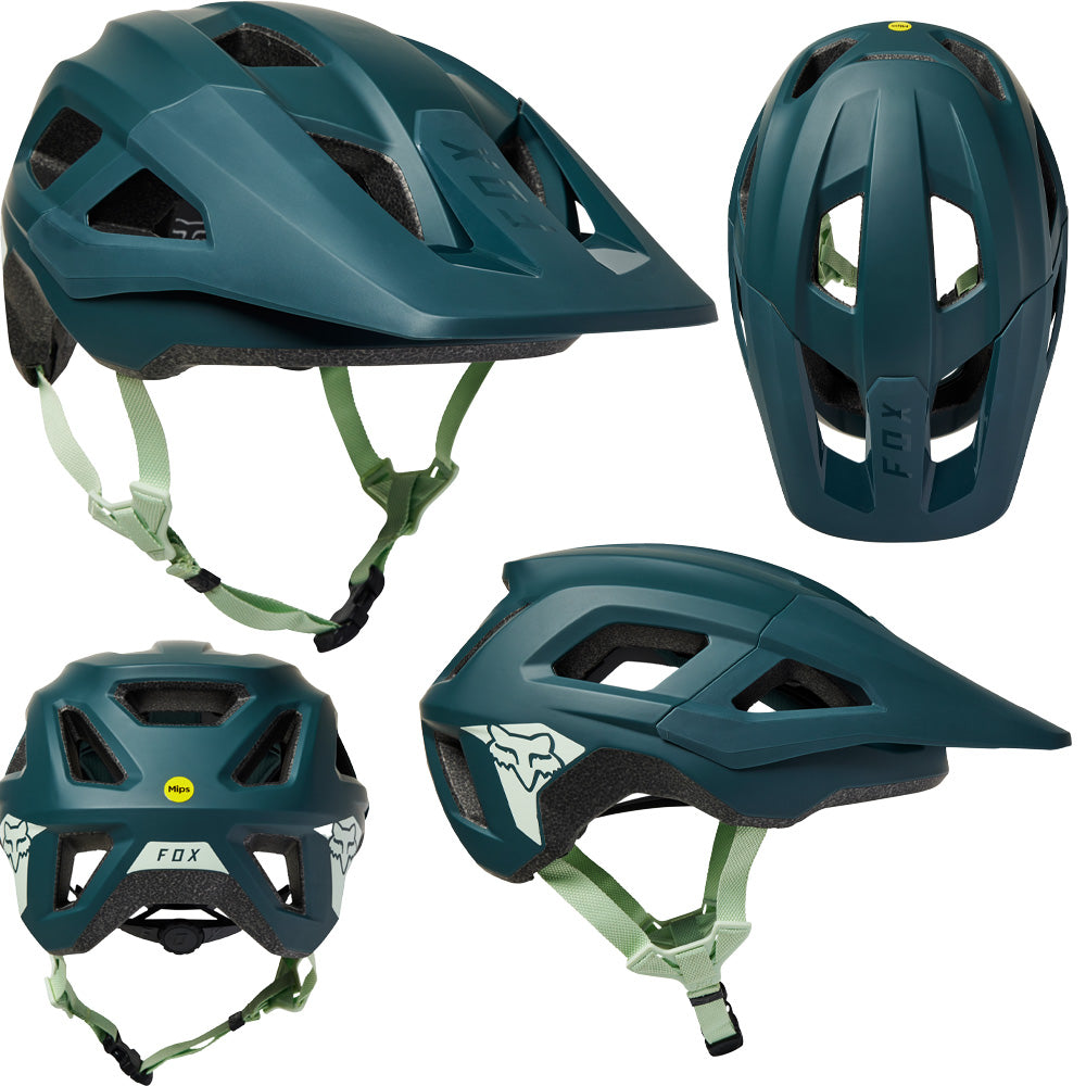 Fox Mainframe MIPS Helmet - L - Trvrs Emerald | MTB Direct