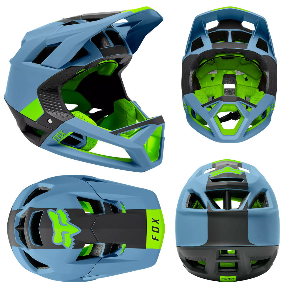 Fox Proframe MIPS Helmet - L - Blocked Dusty Blue - AS-NZS 2063-2008 S ...