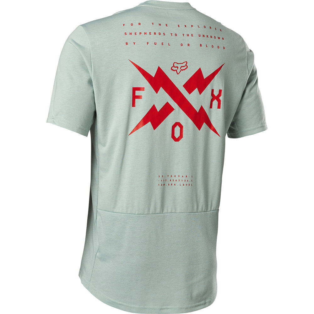 Fox Ranger Dri-Release Short Sleeve Jersey - M - Calibrated Eucalyptus ...