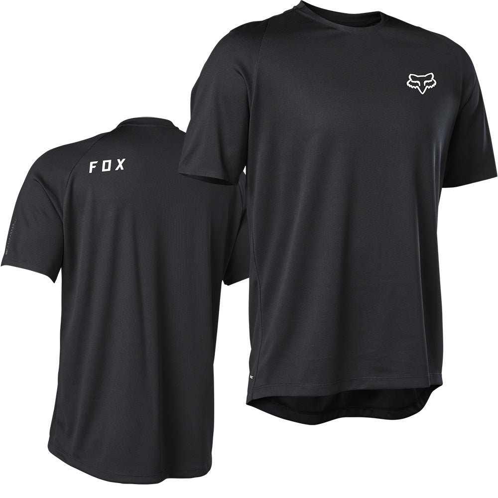 Fox Ranger Power Dry Short Sleeve Jersey - XL - Black | MTB Direct