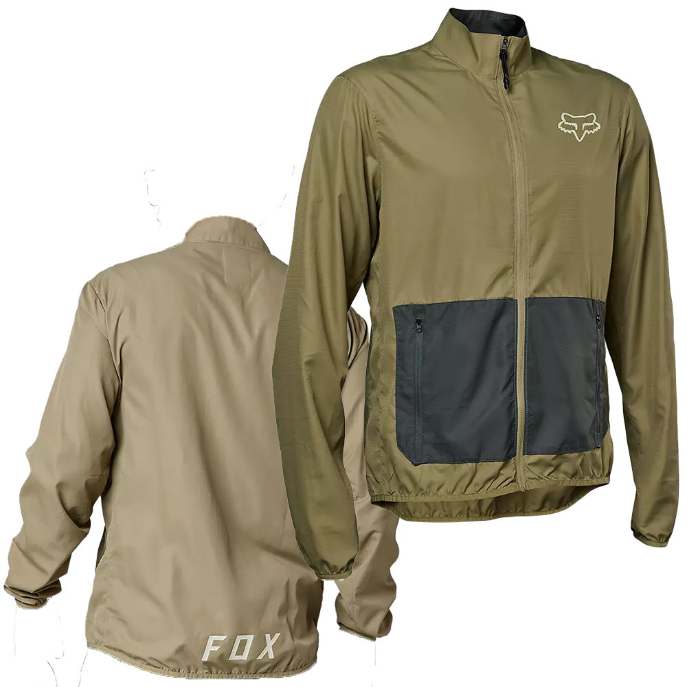 Fox Ranger Wind Jacket - M - Bark | MTB Direct