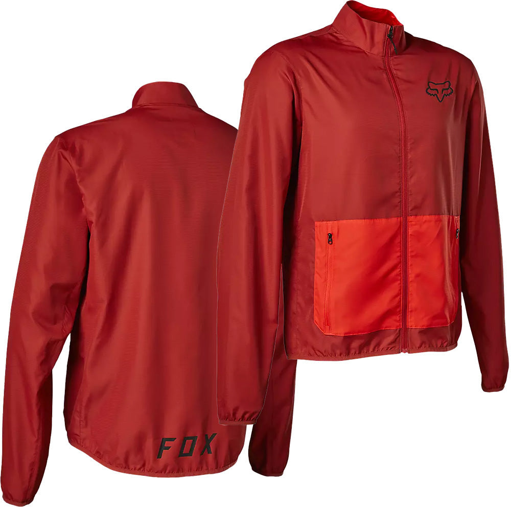 Fox Ranger Wind Jacket - S - Red Clay | MTB Direct