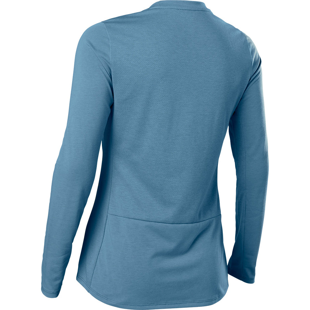 Fox Ranger Women's Dri-Release Long Sleeve Jersey - L - Dusty Blue | MTB Direct
