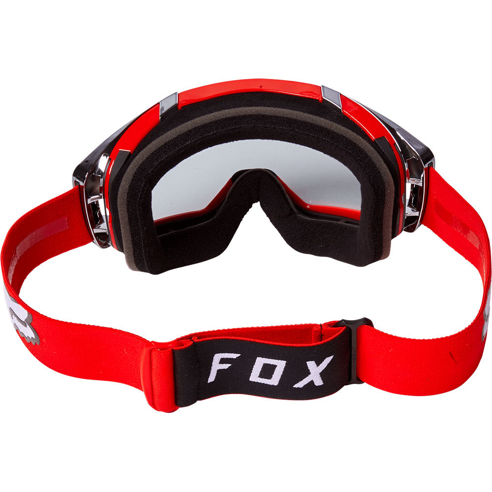 Fox Vue Goggles - Stray Fluorescent Red - Dark Grey Lens | MTB Direct
