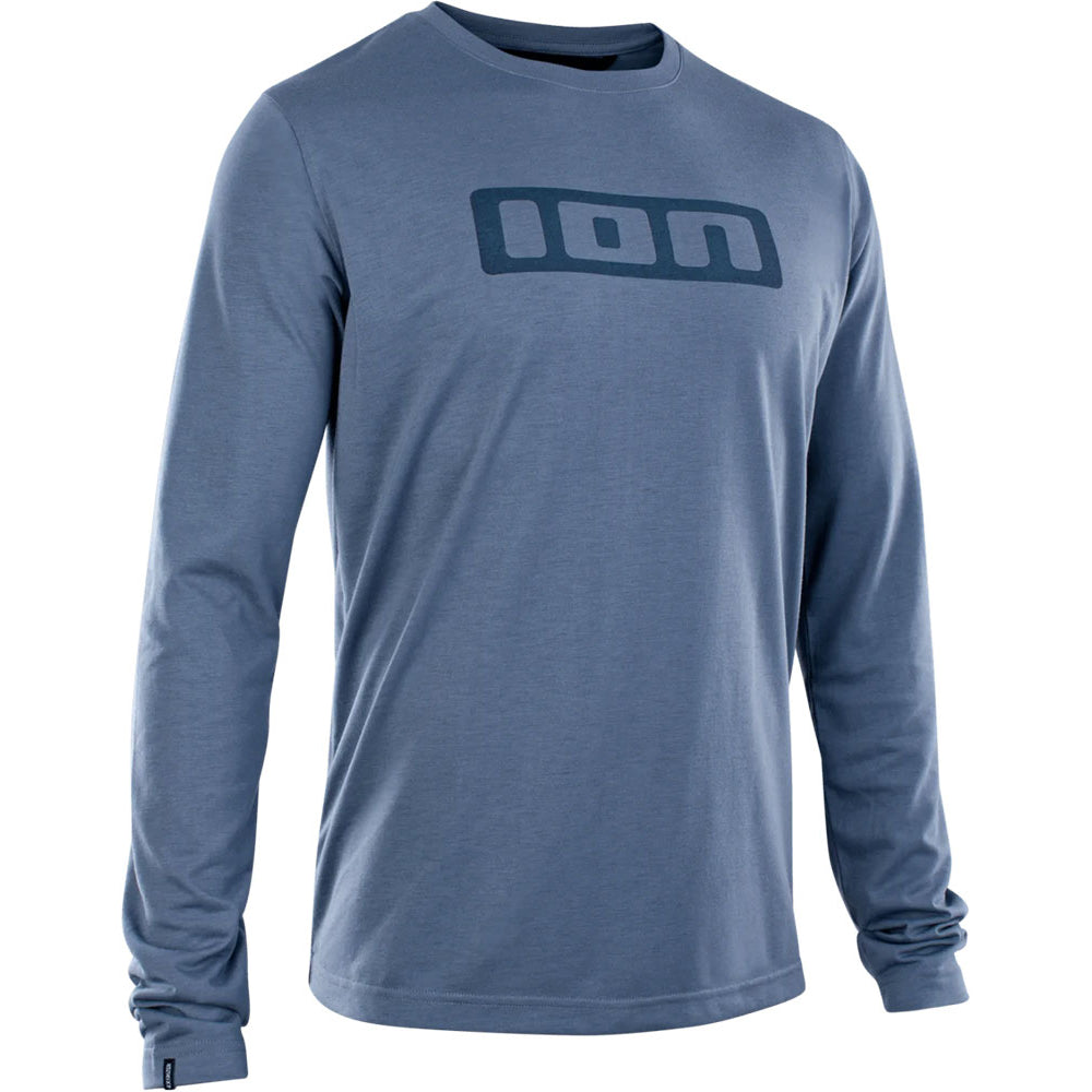 Ion Seek Long Sleeve Dry Release Tee - S - Storm Blue | MTB Direct