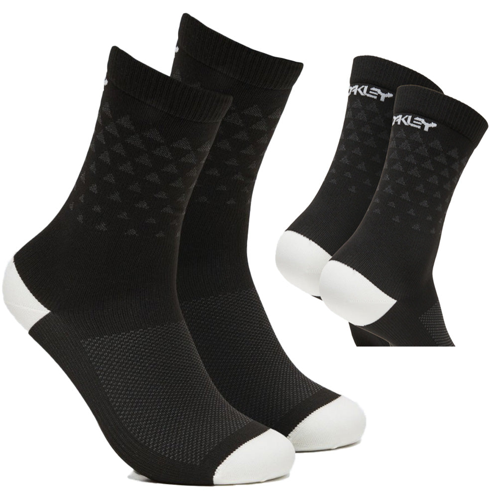 Oakley All Mountain MTB Socks - S - Blackout | MTB Direct