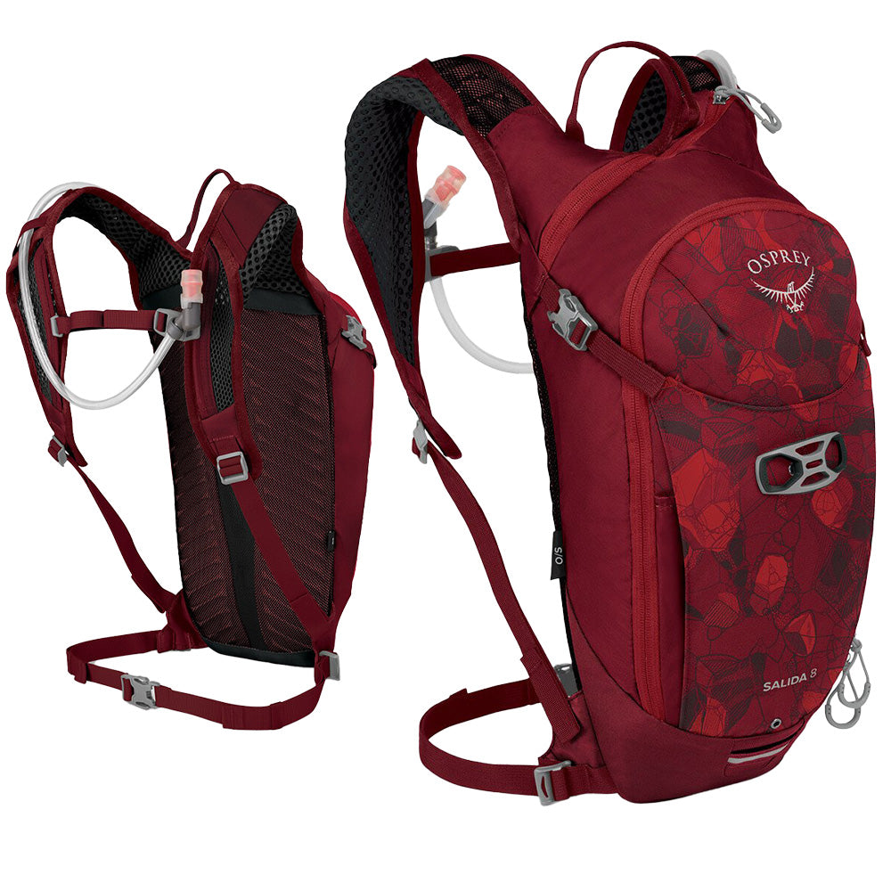 Osprey Salida Women's Hydration Pack - 8L Pack - 2.5L Bladder - Claret ...