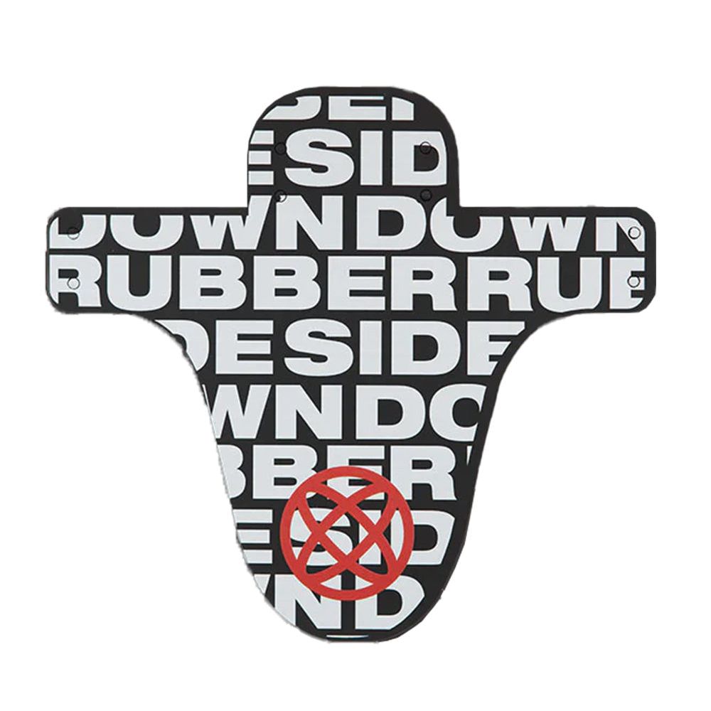 Rubber Side Down Mud Guard - White | MTB Direct
