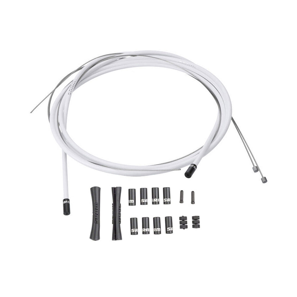 SRAM SlickWire Coated Stainless Shifter Cableset V2 - White - 4mm | MTB ...