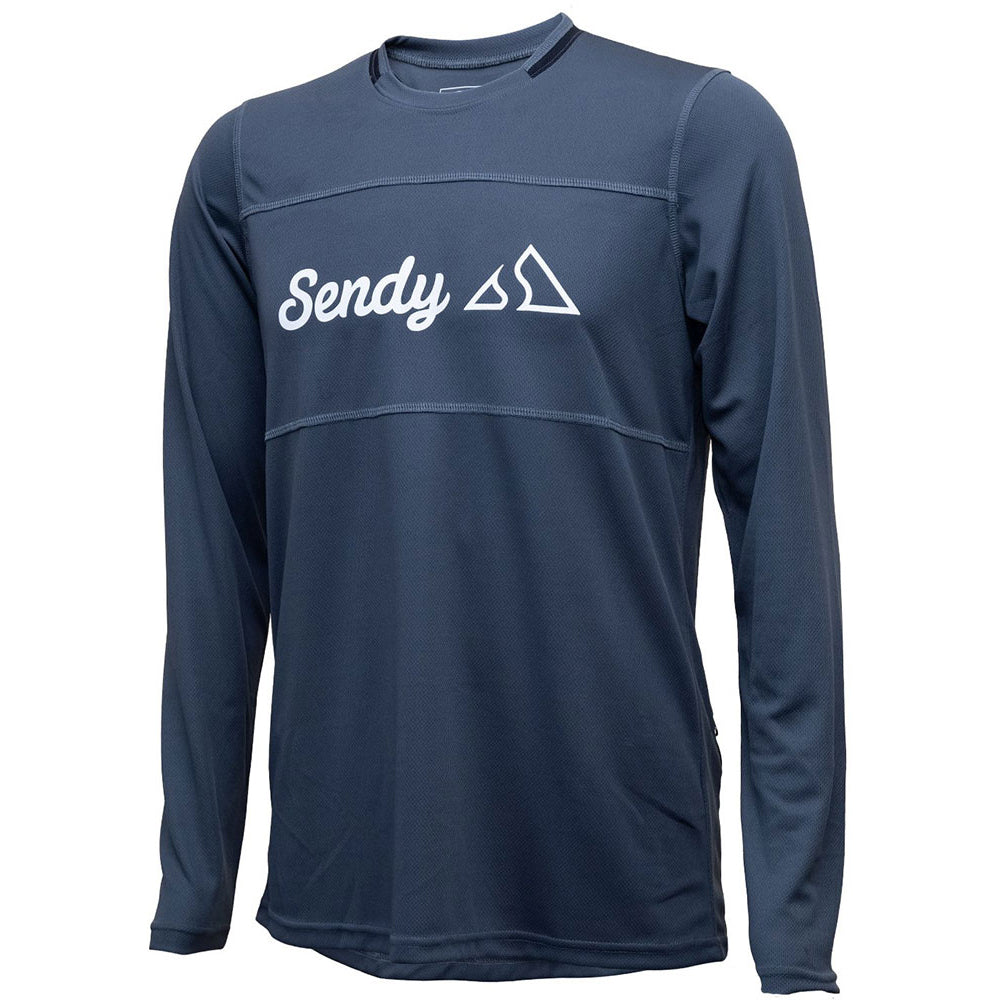 Sendy Send It Long Sleeve Jersey - XL - Bold Black | MTB Direct