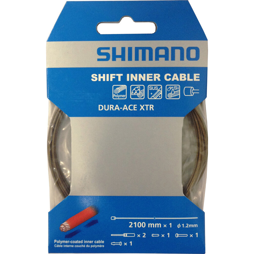 Shimano XTR SL-M9000 Polymer Coated Inner Shifter Cable - 1.2mm x 2100 ...