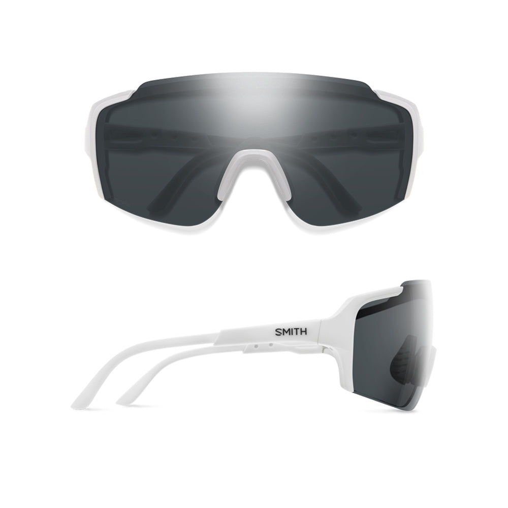 Smith Flywheel Sunglasses - Matte White - Grey Lens | MTB Direct
