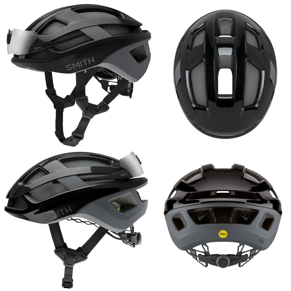 Smith Trace MIPS Helmet - L - Black - Matte Cement | MTB Direct