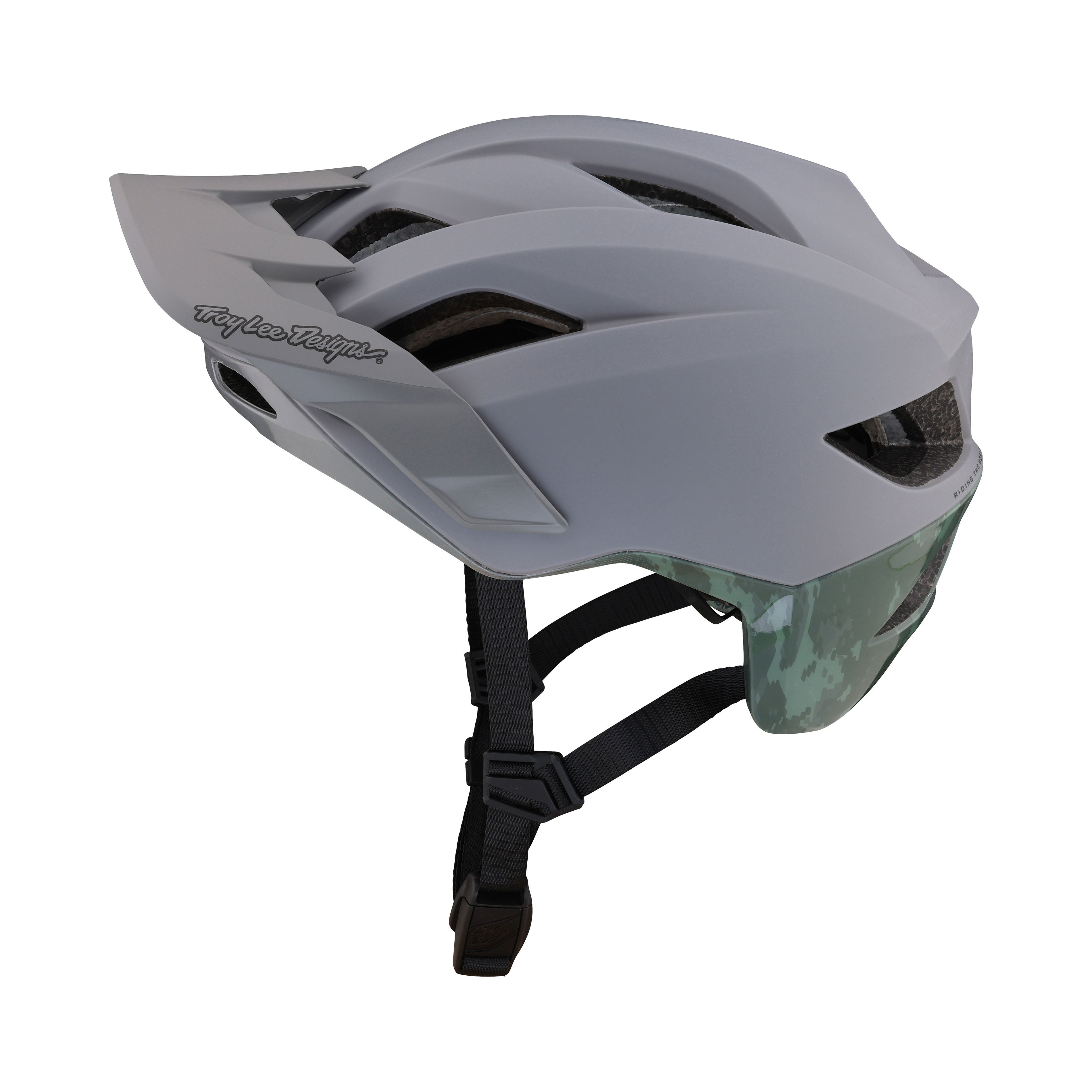 TLD Flowline SE MIPS Helmet - M-L - Radian Camo Grey-Army | MTB Direct