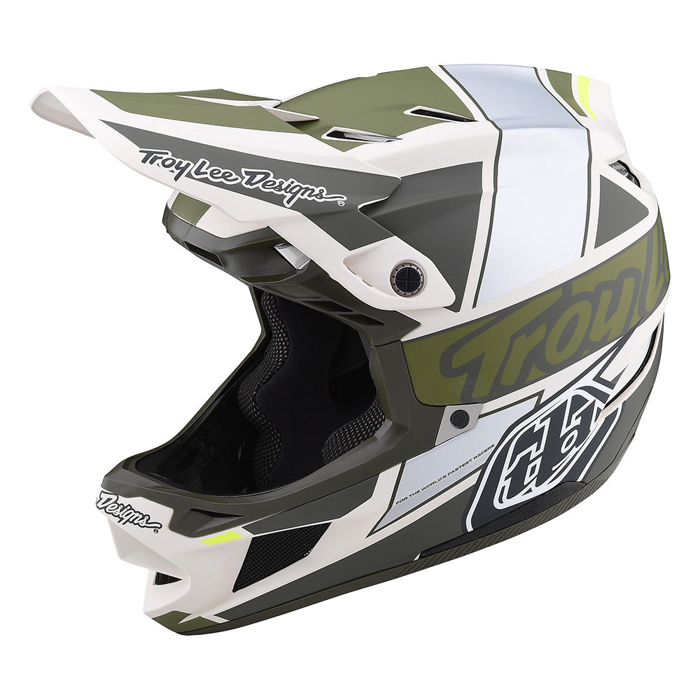 TLD D4 Composite MIPS Helmet - M-L - Team Military | MTB Direct