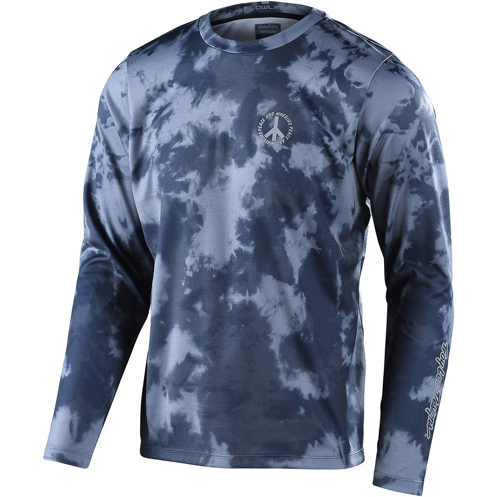 TLD Flowline Long Sleeve Jersey - L - Plot Charcoal | MTB Direct