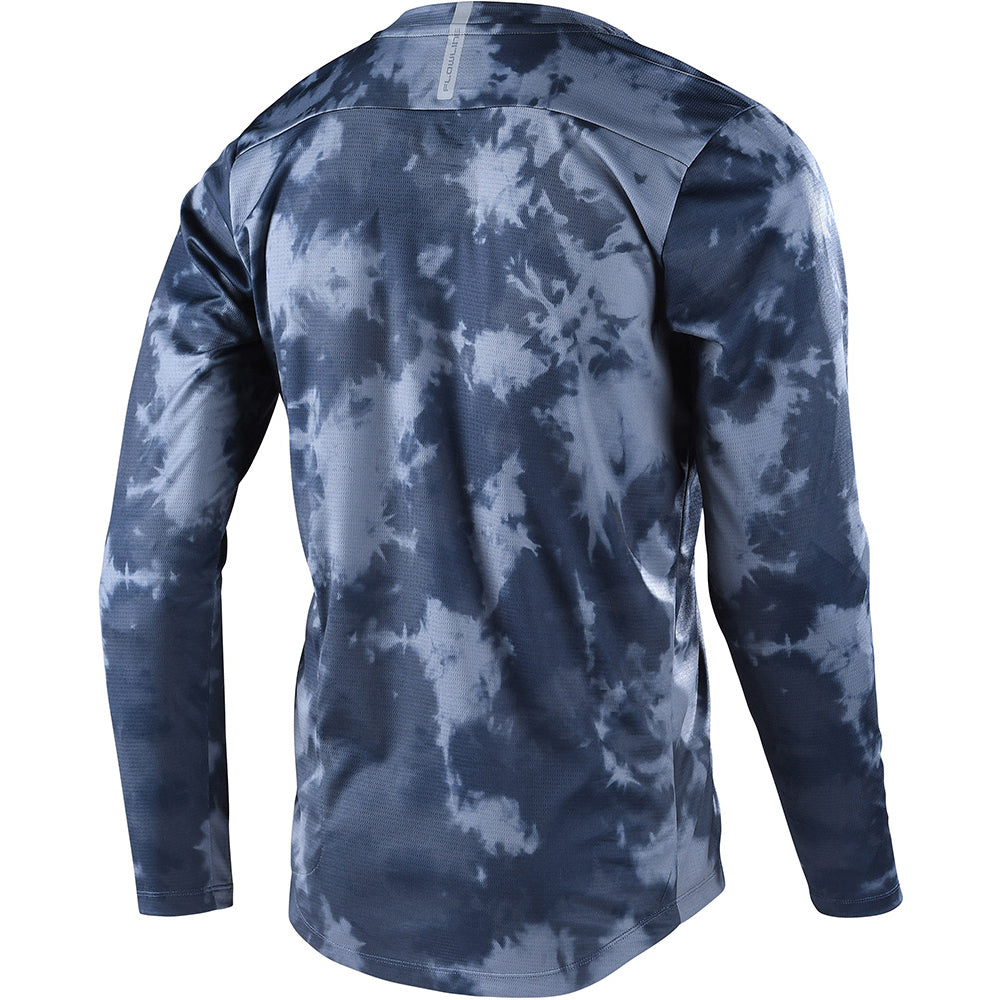 TLD Flowline Long Sleeve Jersey - L - Plot Charcoal | MTB Direct