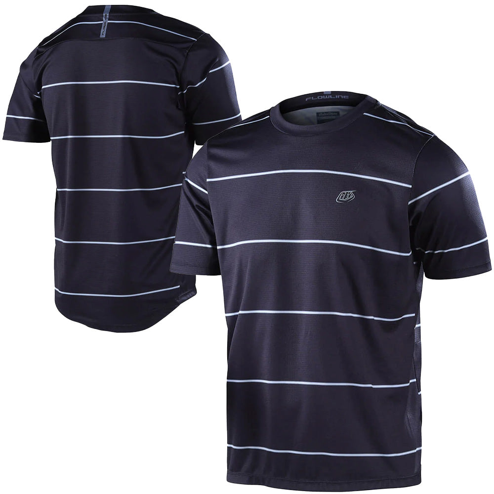 TLD Flowline Short Sleeve Jersey - M - Revert Black | MTB Direct