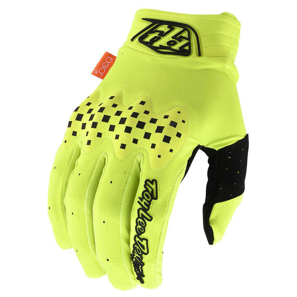 TLD Gambit Gloves - L - Flo Yellow | MTB Direct
