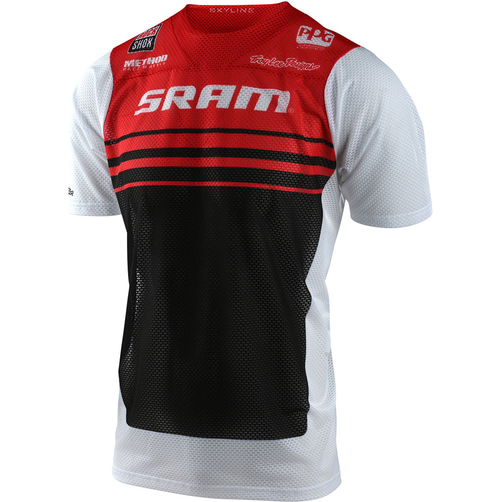 TLD Skyline Air Short Sleeve Jersey - M - Formula SRAM Red - White ...