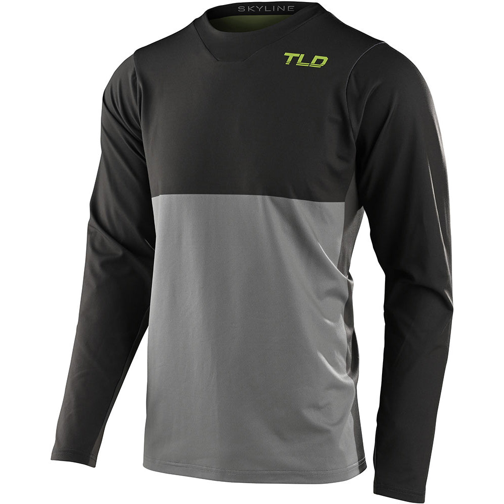 TLD Skyline Chill Long Sleeve Jersey - XL - Breaks Carbon | MTB Direct